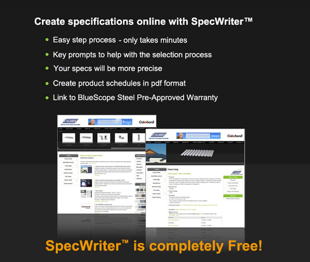 Sample Specwriter™ Template - Specifying Fielders